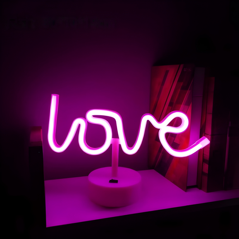 Letrero de Neón LED Palabra "Love" Rosa - Cotillon City | Todos en ...